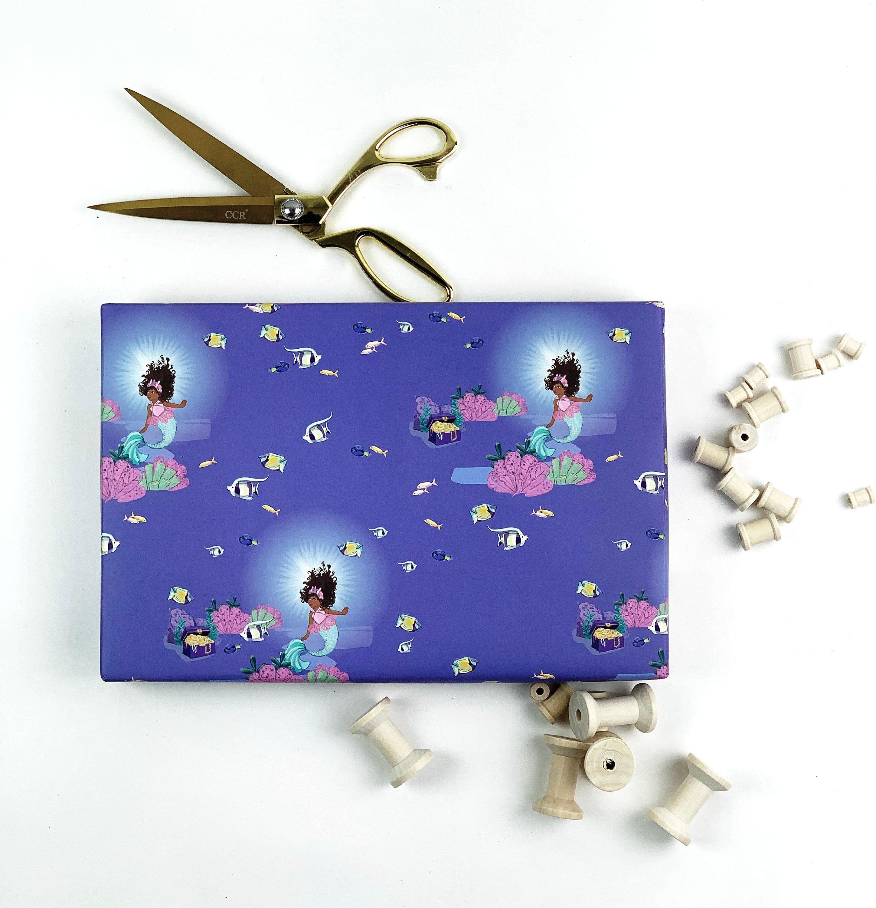 Paper & Party Supplies Paper Cute Black Mermaid African American ...