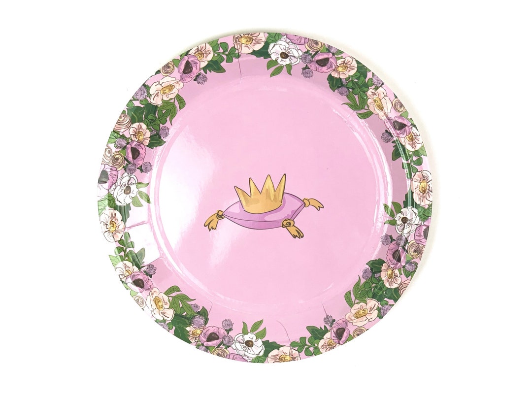 Princess Paper Plates | Plates Small | Party Decorations | Flower ...