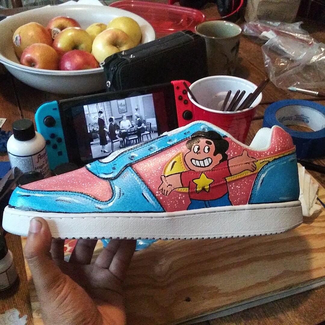 Custom "steven Universe" Mens Size 10.5 Nike Ebernon Low Basketball ...
