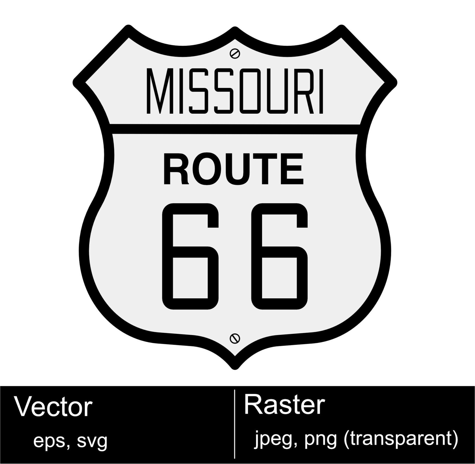 US 66 Highway Sign DIGITAL Illustration - Etsy