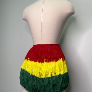 Rasta Fringe Shorts, Rasta Shorts, Fringe Shorts - Etsy