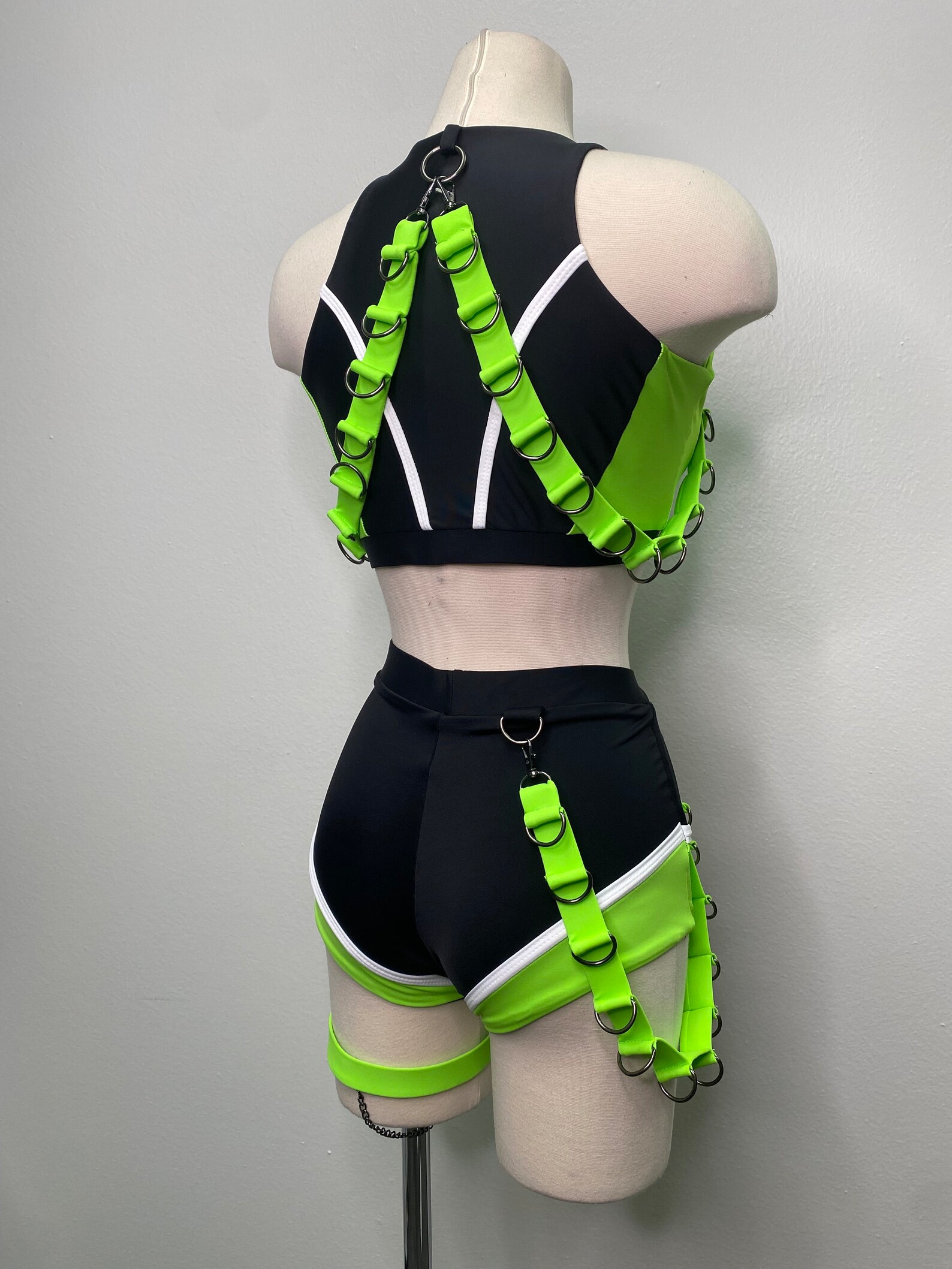Rave Harness Set, Rave Set, Neon Rave Set, Harness, Rave Outfit, Gear ...