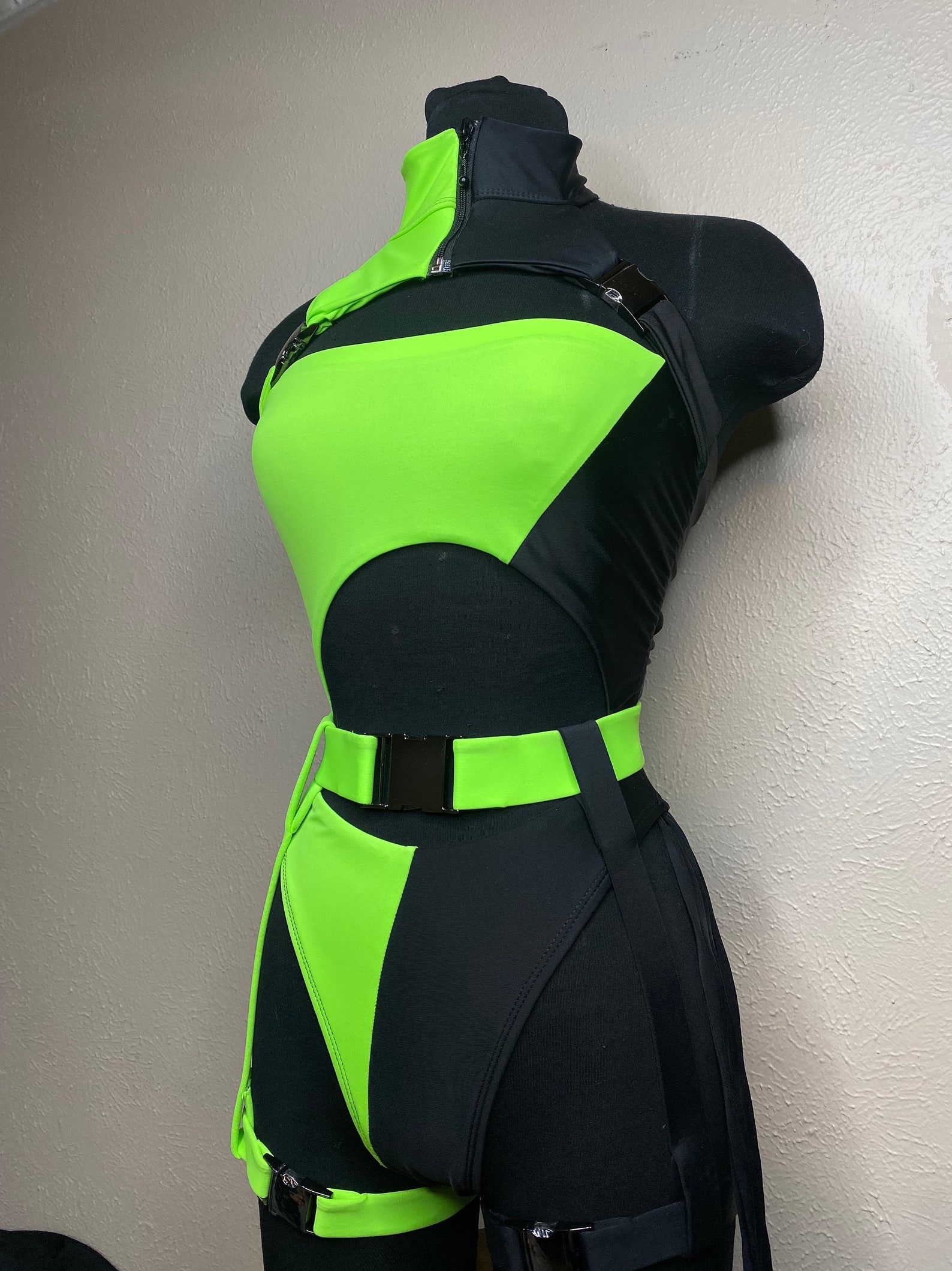Shego Costume, Shego Cosplay, Shego Halloween Costume, Festival Women ...