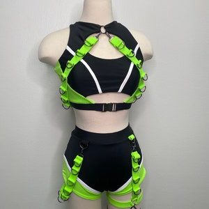 Rave Harness Set, Rave Set, Neon Rave Set, Harness, Rave Outfit, Gear ...