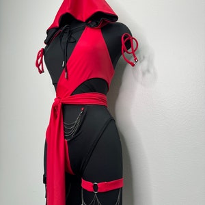 Nyx Rave Set, Rave Set, Rave Clothing, Ninja Cosplay Set - Etsy