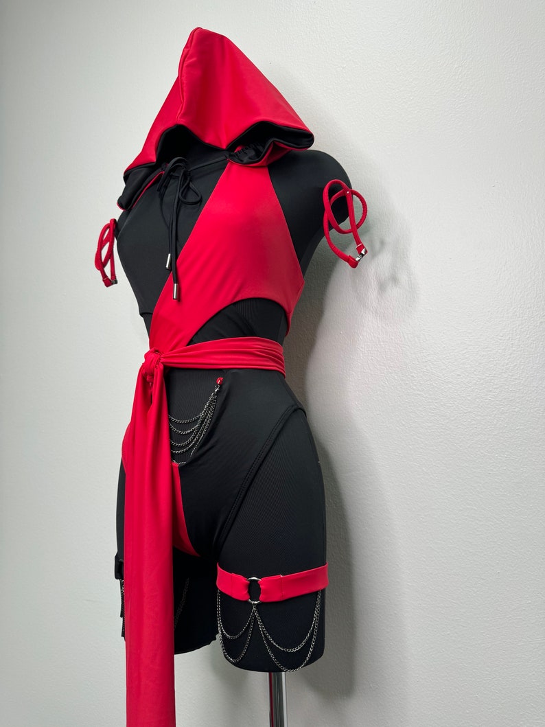 Nyx Rave Set, Rave Set, Rave Clothing, Ninja Cosplay Set - Etsy