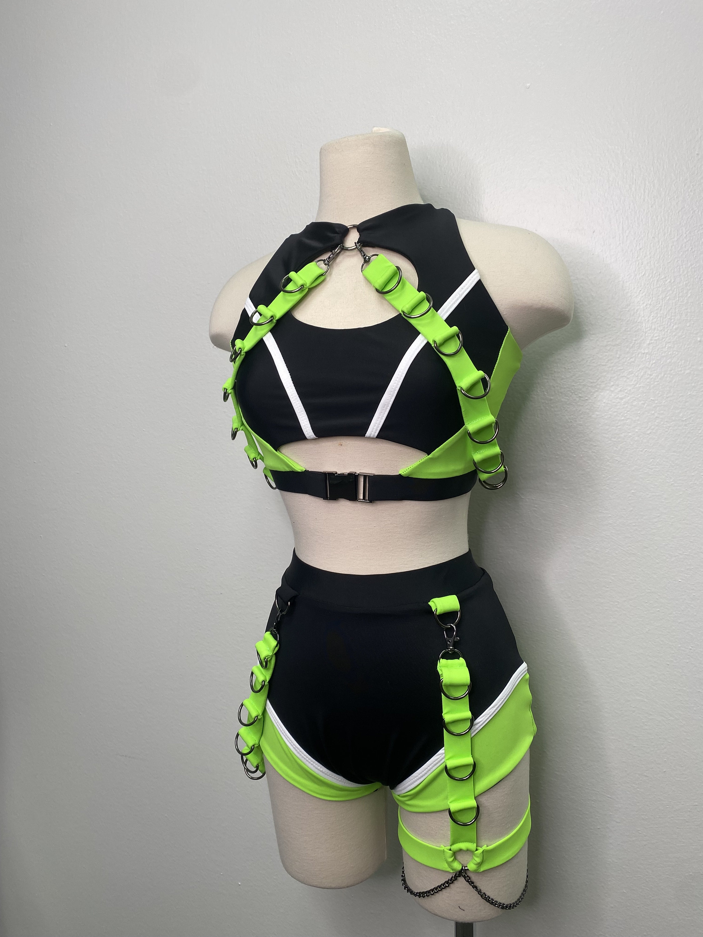 Rave Harness Set, Rave Set, Neon Rave Set, Harness, Rave Outfit, WWE ...
