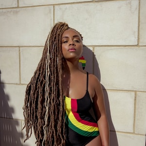Rasta One Piece Swimsuit, Rasta Set, One Piece Swimsuit, Festival ...