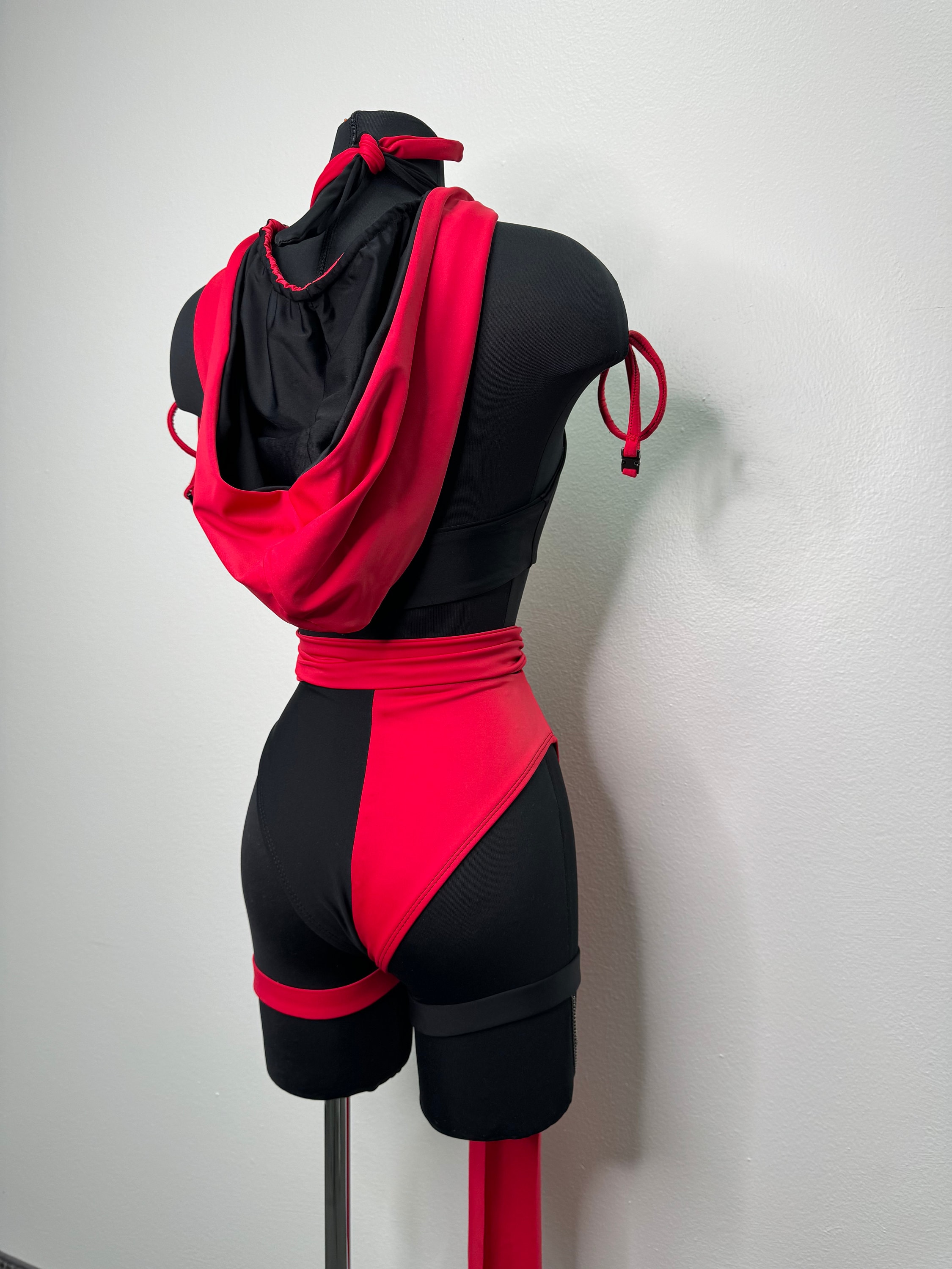 Nyx Rave Set, Rave Set, Rave Clothing, Ninja Cosplay Set - Etsy