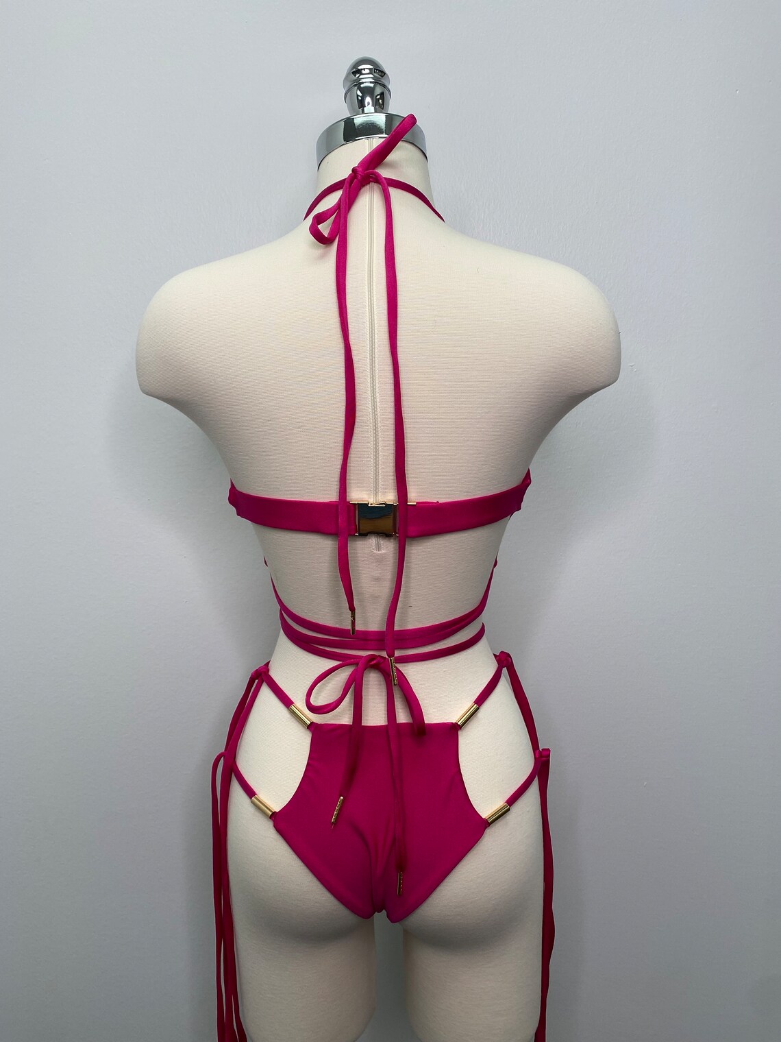 Pink Swimsuit, Pink Bikini Set, Pink Festival Outfit, Rave Outfit - Etsy