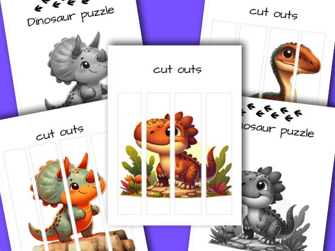 12 X Printable Dinosaur Activity Sheets - Dinosaur Puzzle Educational ...