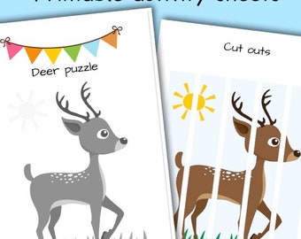 Printable Woodland Animal Activity Sheets - Forest Puzzle Educational ...