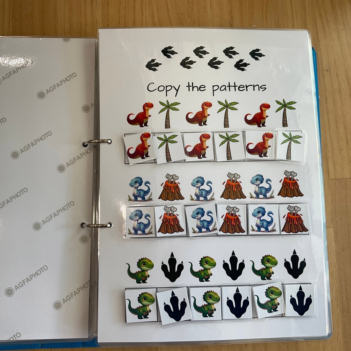 Printable Dinosaur Activity Sheets - Pattern Sequencing Educational ...