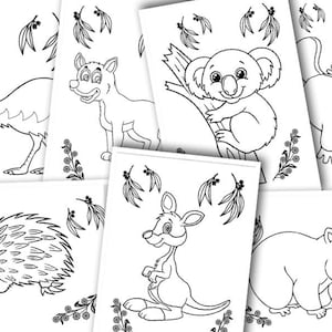 Printable Australian Animals Bundle - 13 Activities - Colouring In ...