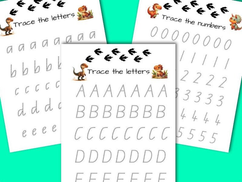 Printable Dinosaur Activity Sheets - Alphabet, Educational Game Home ...