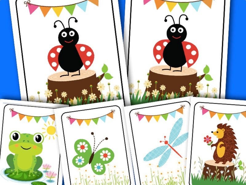 Printable Woodland Animal Matching Game - Puzzle Educational Home ...