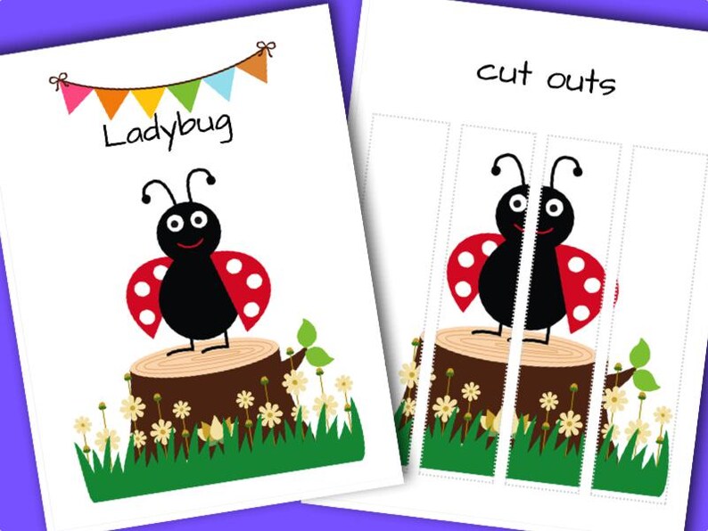 Printable Woodland Activity Sheet Ladybug Puzzle Educational Game Home ...
