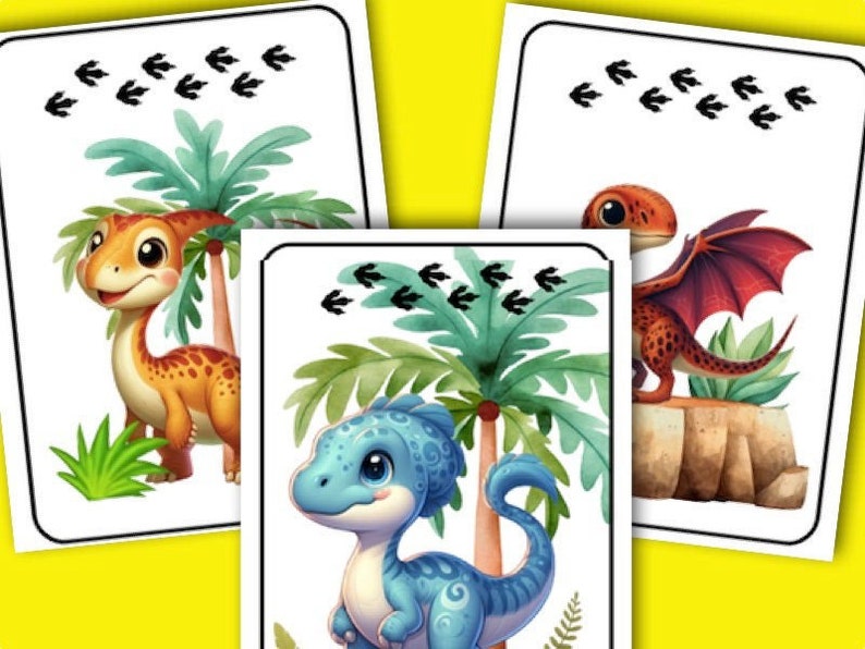 Printable Dinosaur Matching Game Puzzle Educational Home School ...