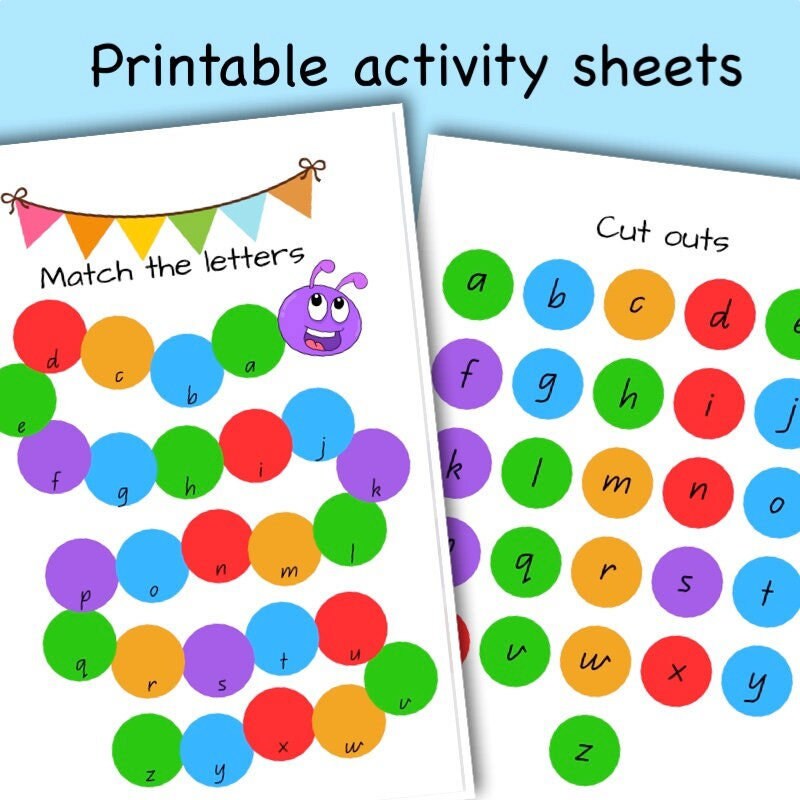 Printable Woodland Animal Activity Sheets - Alphabet, Educational Game ...