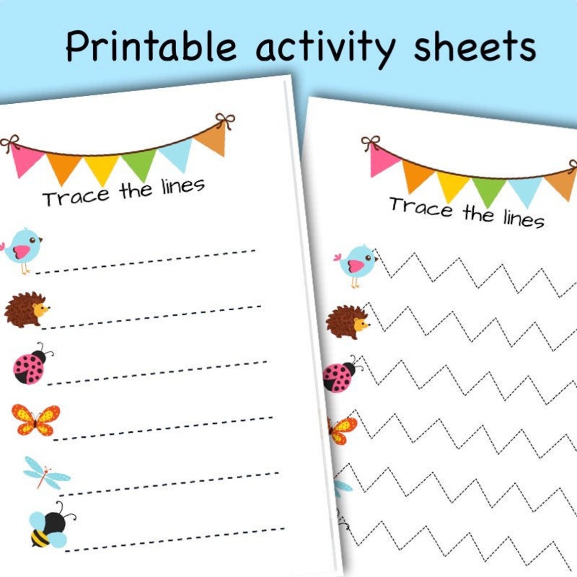 Printable Woodland Animal Activity Sheets - Shapes, Educational Game ...