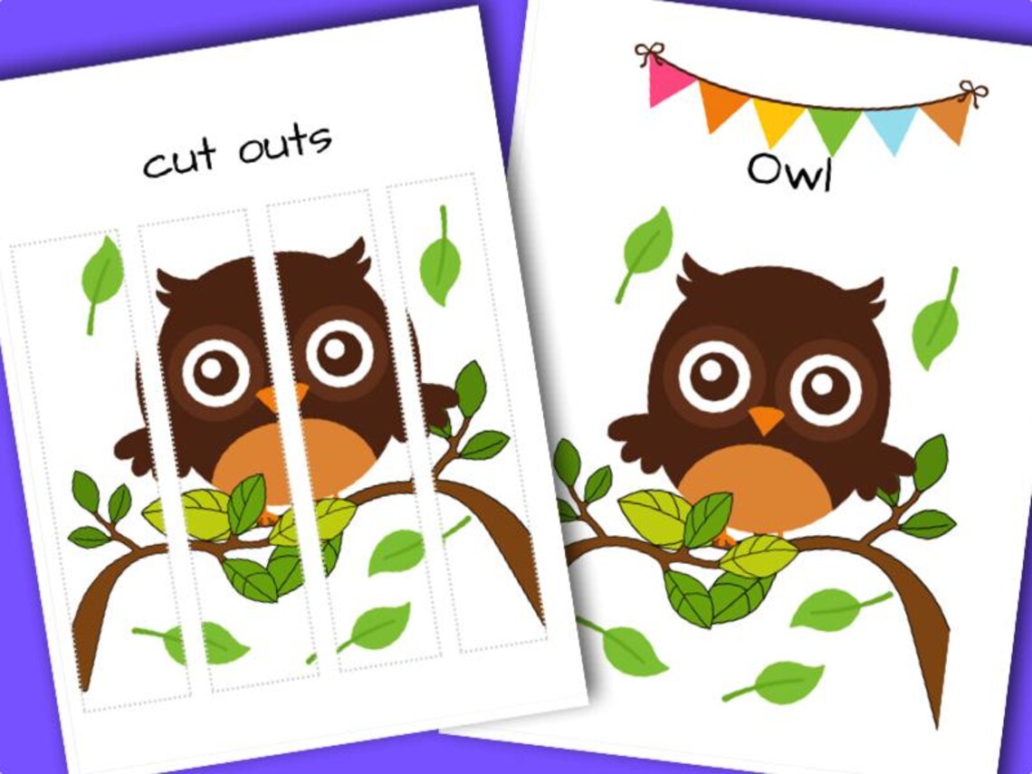 Printable Woodland Activity Sheet - Owl Puzzle Educational Game Home ...