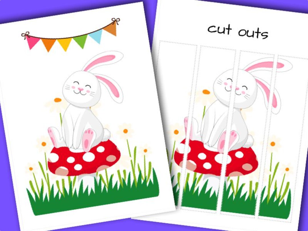 Printable Woodland Activity Sheet - Bunny Rabbit Puzzle Educational ...