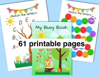 Busy Book Woodland Animal Folder Inc Extra Printable Pages Educational ...