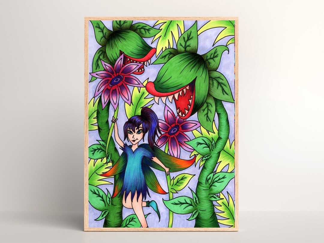 Printable Kids Wall Art - Pixie Fairy Garden Artwork Poster Print ...