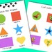 Printable Dinosaur Activity Sheets Match the Shapes Educational Game ...