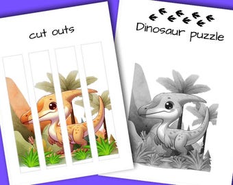 Printable Dinosaur Activity Sheet Dinosaur Puzzle Educational Game Home ...