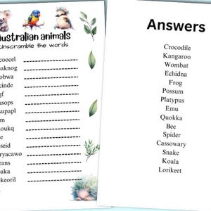 Printable Australian Animals Bundle - 13 Activities - Colouring In ...
