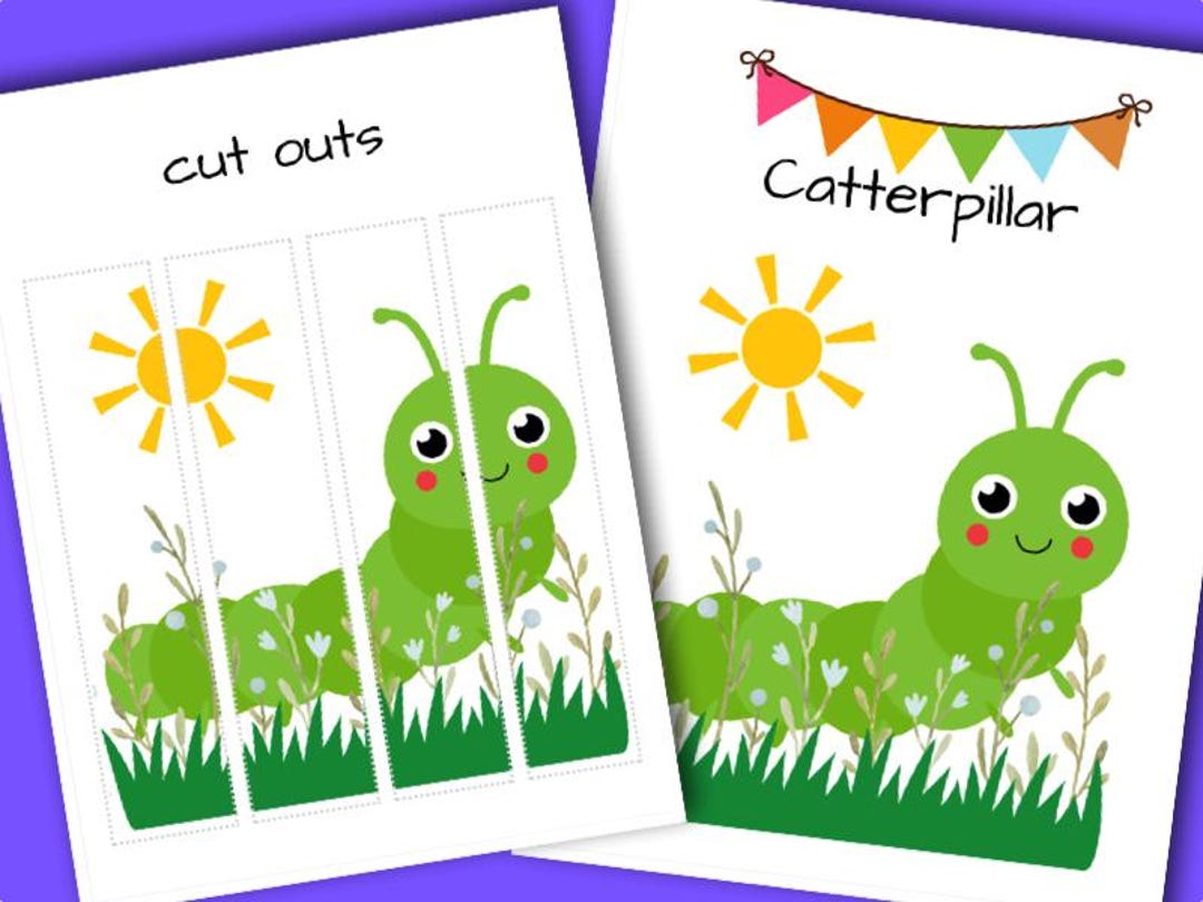 Printable Woodland Activity Sheet - Caterpillar Puzzle Educational Game ...