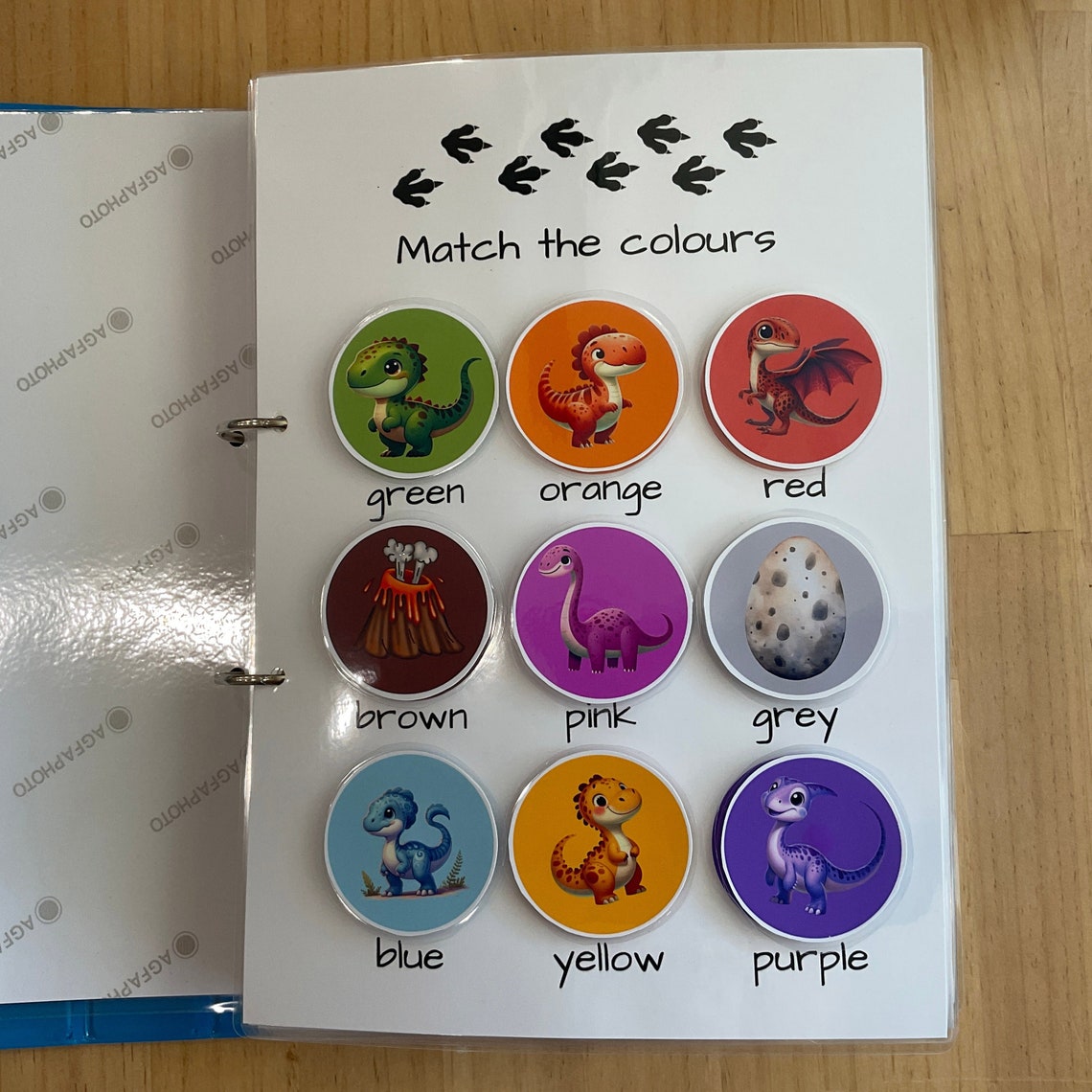 Printable Dinosaur Activity Sheets - Match the Colours Educational Game ...