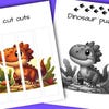 Printable Dinosaur Activity Sheets Alphabet, Educational Game Home ...