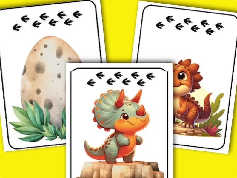 Printable Dinosaur Matching Game - Puzzle Educational Home School ...