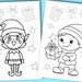 8 Printable Colouring in Pages - Christmas - Santa, Angel, Snowman ...