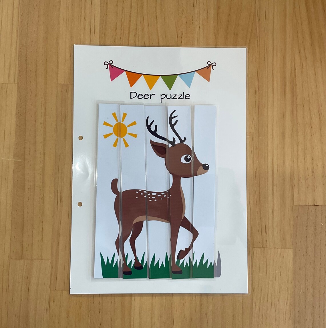 Printable Woodland Animal Activity Sheets - Deer Puzzle Educational ...