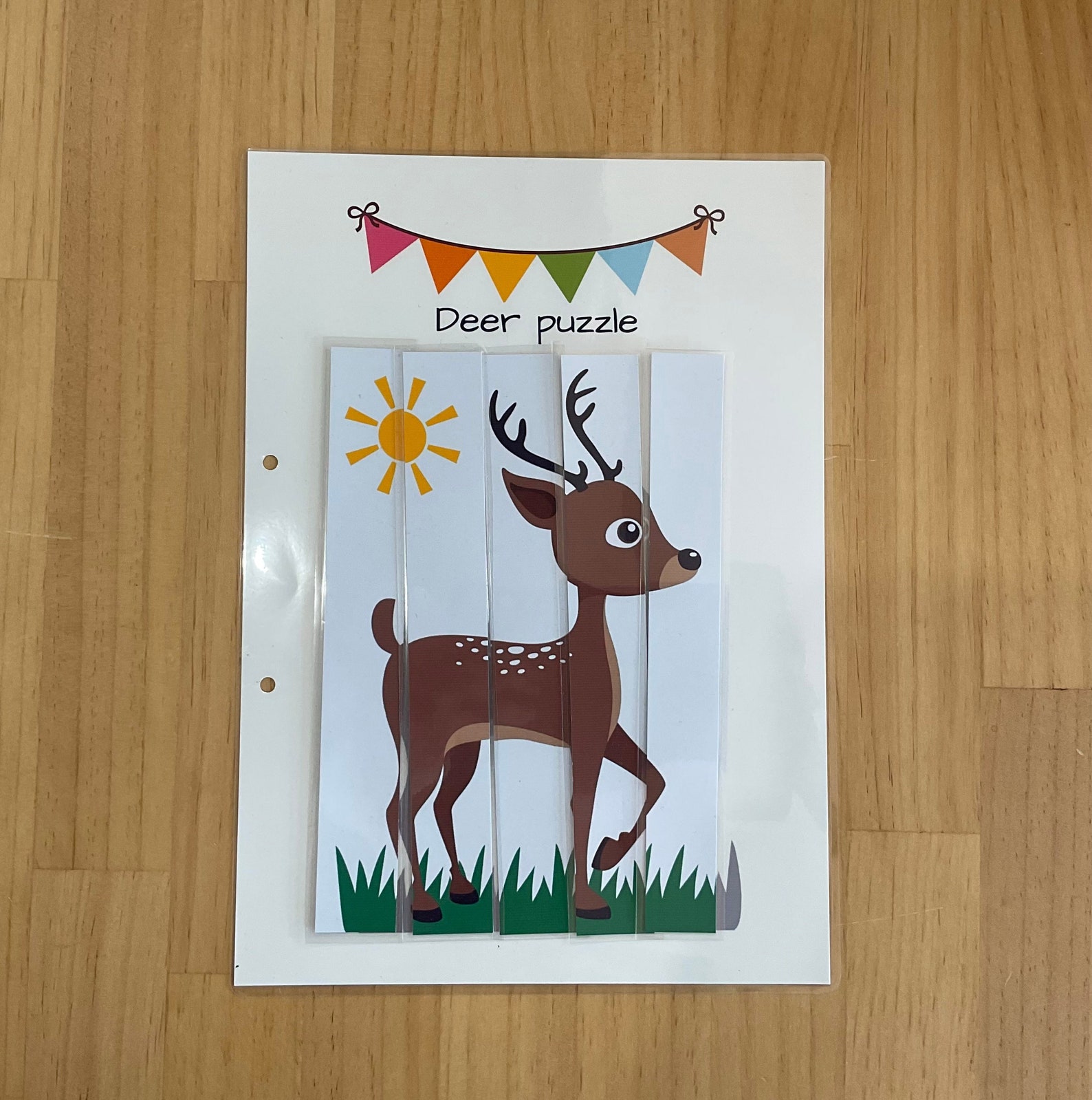 Printable Woodland Animal Activity Sheets - Deer Puzzle Educational ...
