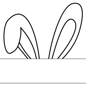 Easter Bunny Ears / Paper Crown / Head Band / Bonnet - Colouring in ...