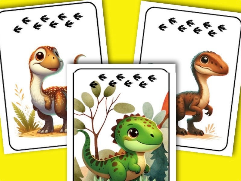 Printable Dinosaur Matching Game - Puzzle Educational Home School ...