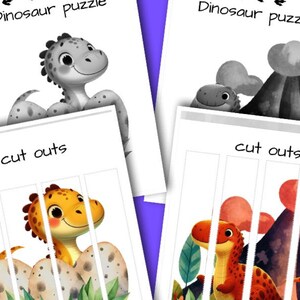 12 X Printable Dinosaur Activity Sheets - Dinosaur Puzzle Educational ...