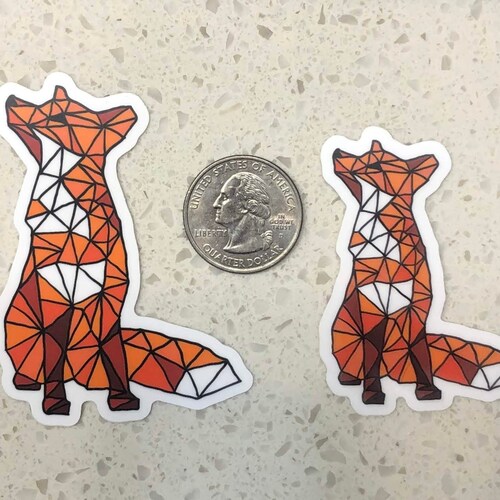Fox Sticker Fox Laptop Decal Fox Phone Sticker Fox Decal - Etsy