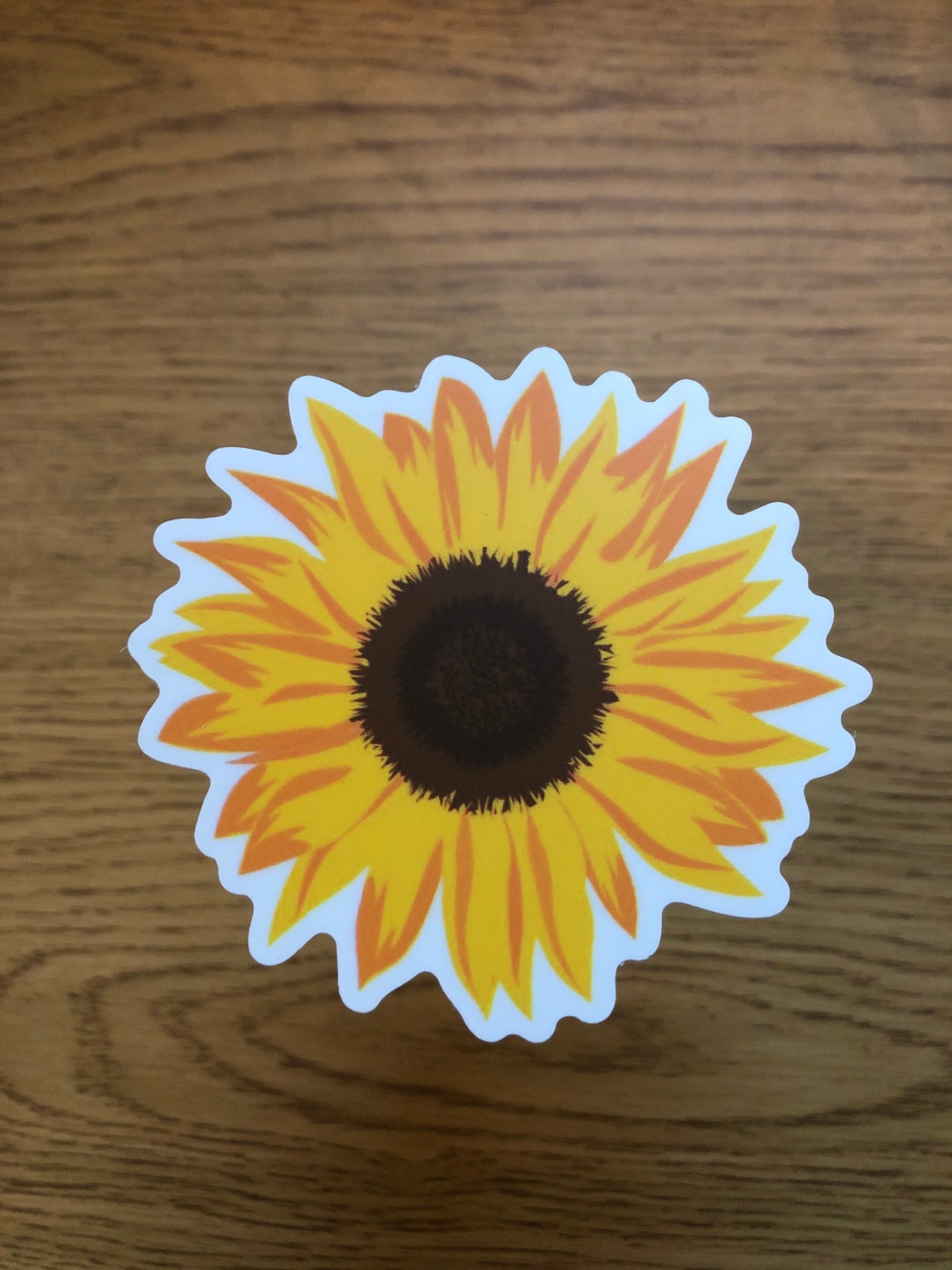 Sunflower Vinyl Sticker - Etsy