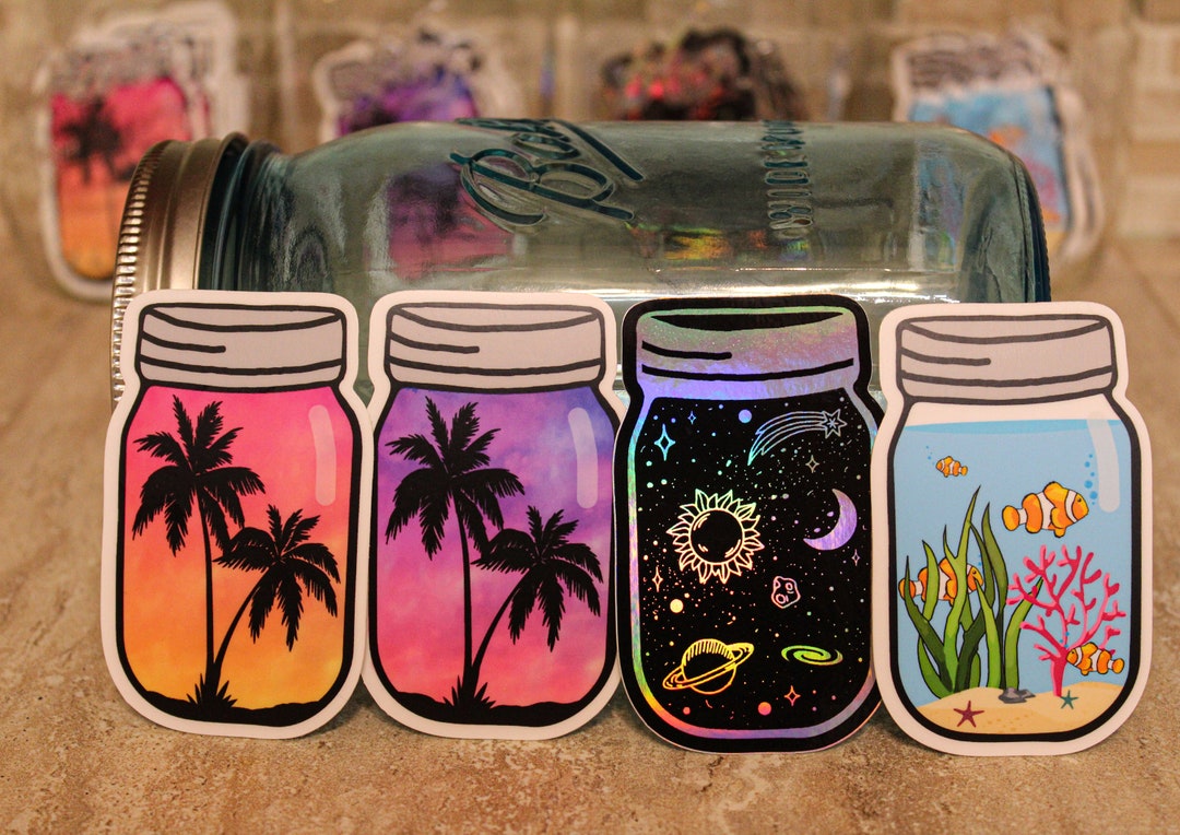 Mason Jar Sticker Collection - Etsy