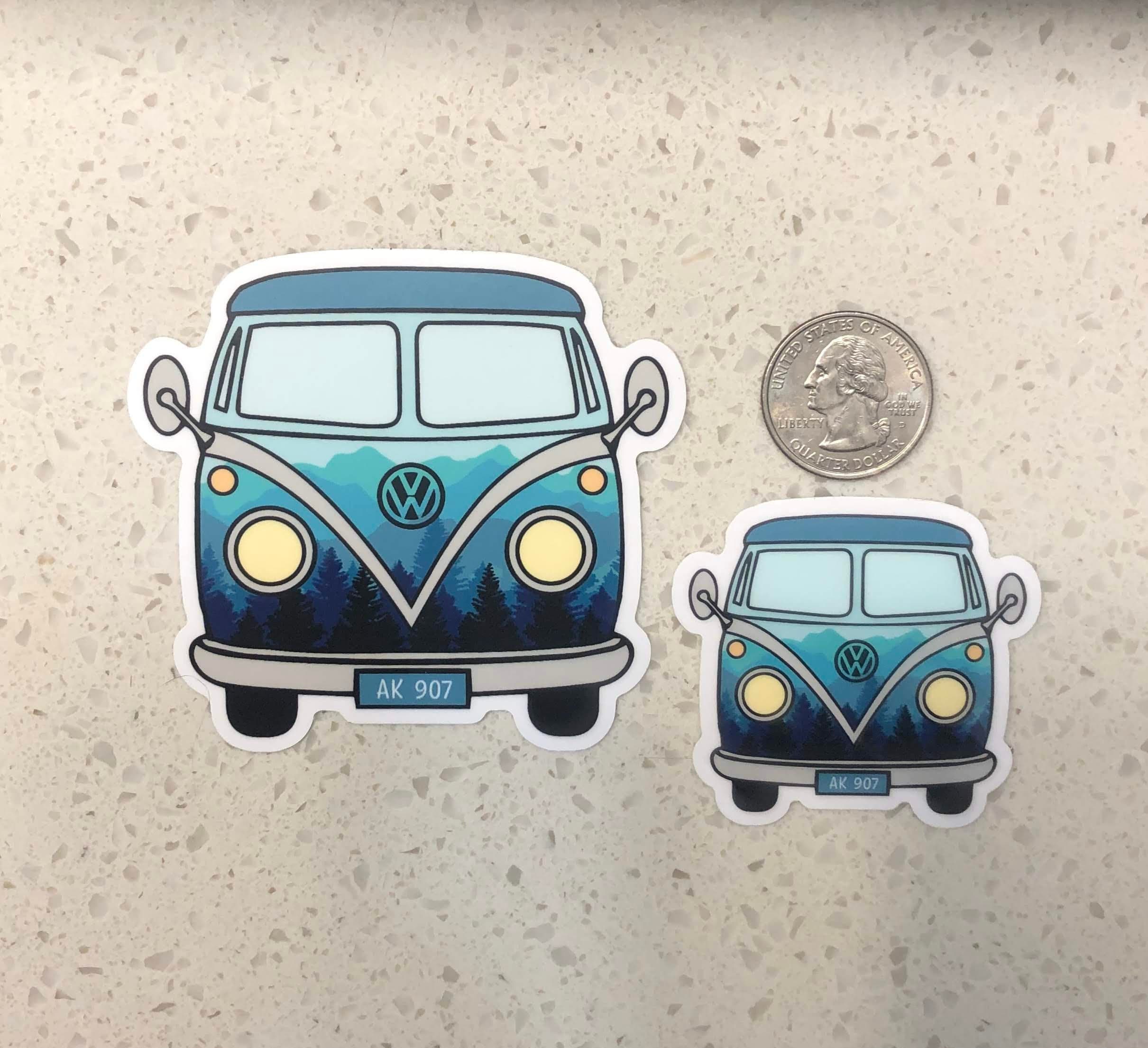 Hippie Van Sticker - Etsy