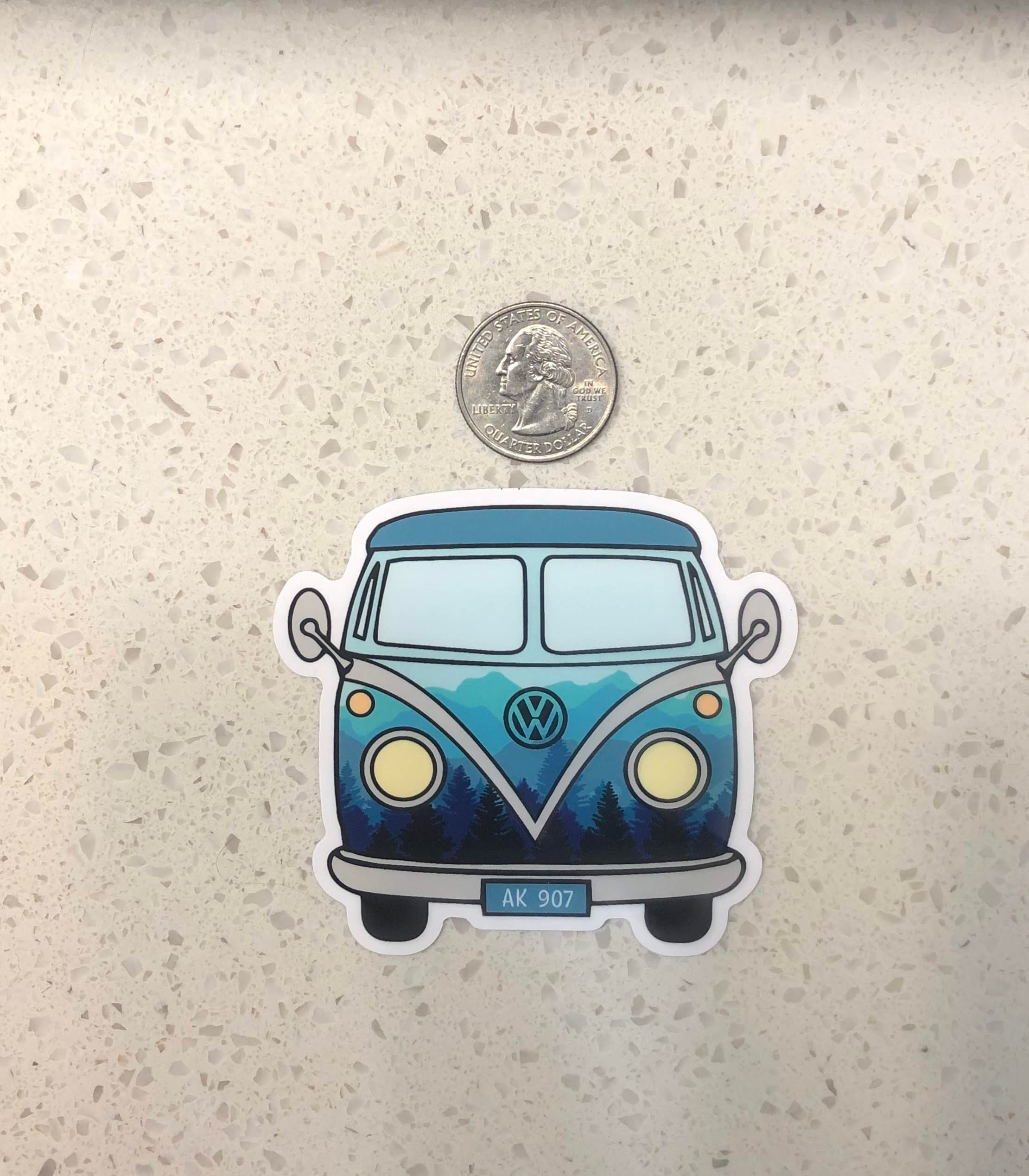 Hippie Van Sticker - Etsy