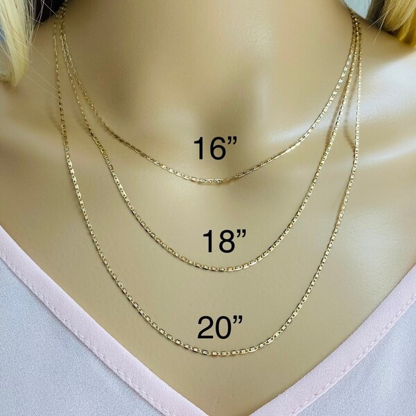 14k Gold Chain - Etsy