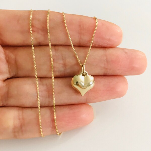 Gold Heart Charm - Etsy