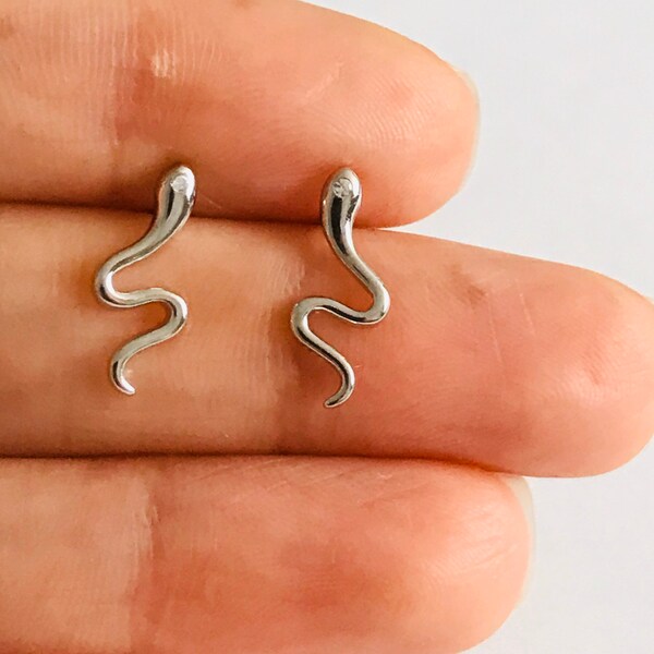Snake Stud Earrings - Etsy