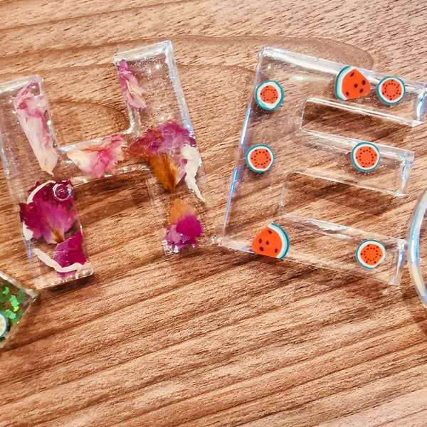 Resin Letters - Etsy